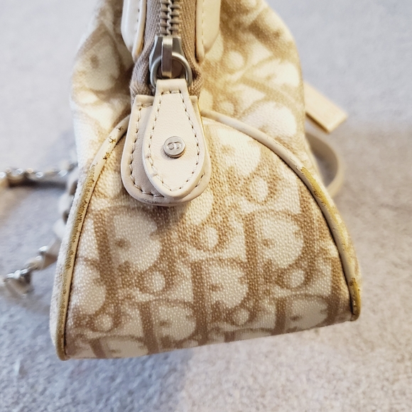 Dior | Bags | Vintage Beige Dior Monogram Diorissimo Trotter Romantique ...